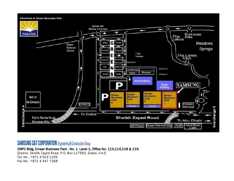 Location Map - Samsung DXB Office (New) | PDF