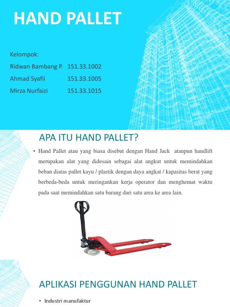Hand Pallet | PDF | Griya & Taman | Teknologi & Rekayasa