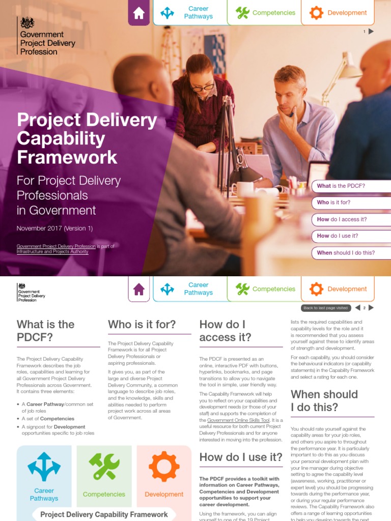 Project Delivery Capability Framework Infrastructure and Projects ...