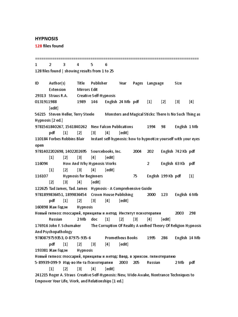 Hypnosis M | PDF | Hypnosis | Hypnotherapy