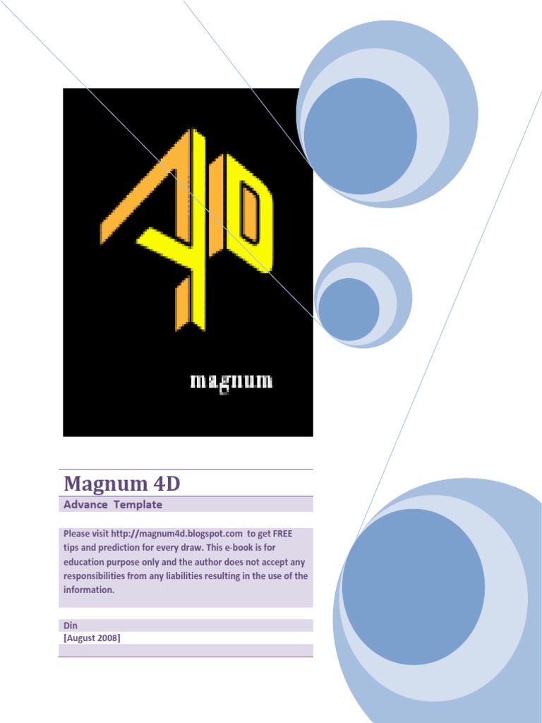 Magnum 4D: Advance Template | PDF | E Books