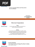 The Chevron Way: Values and Vision | PDF | Sustainability | Value (Ethics)