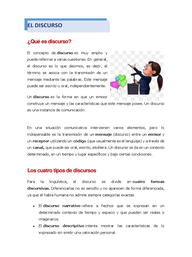 El Discurso | PDF | Discurso | Comunicación humana