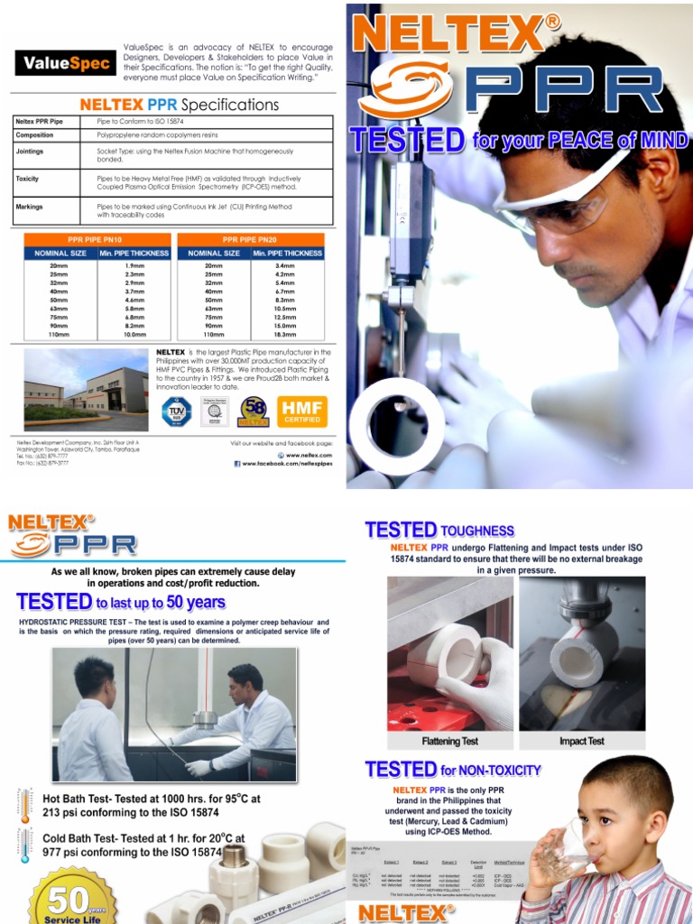 Neltex PPR Product Brochure 2015 | PDF