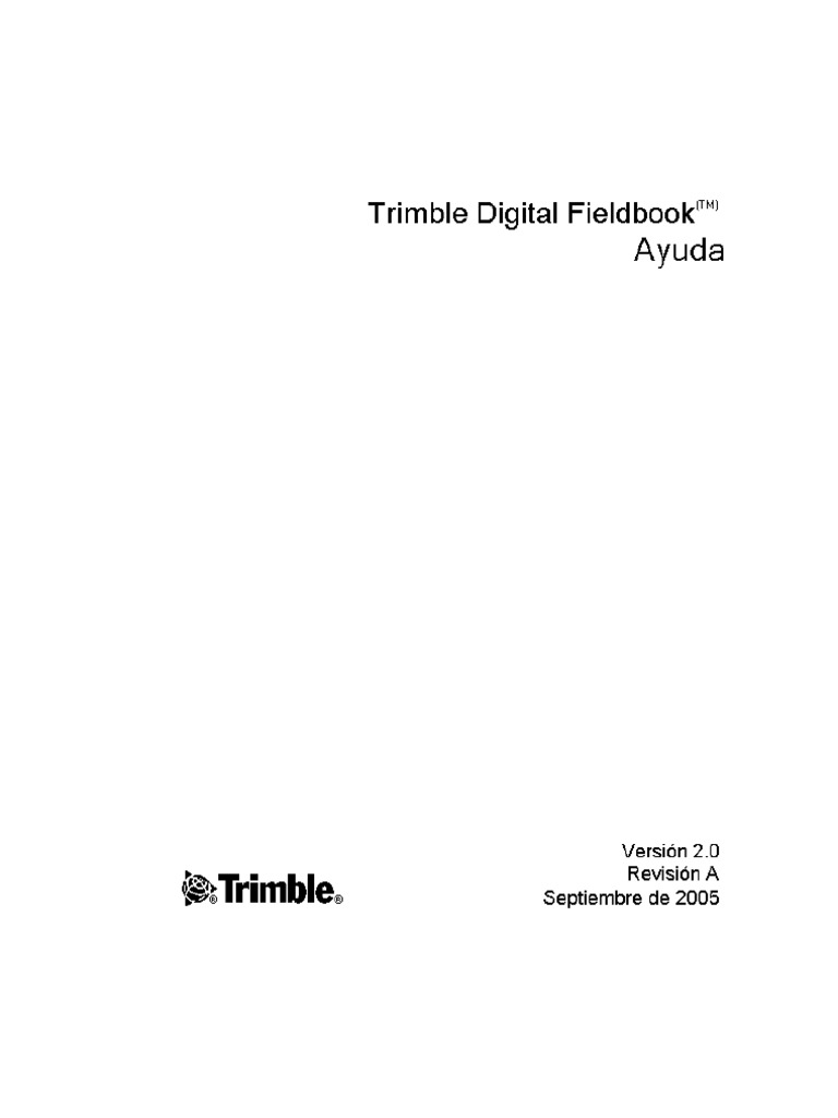 Trimble Digital Fieldbook PDF | PDF | Teclado | Exponenciación