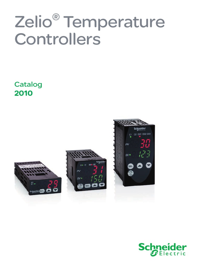 Zelio Temperature Controllers: Catalog 2010 | PDF | Programmable Logic ...