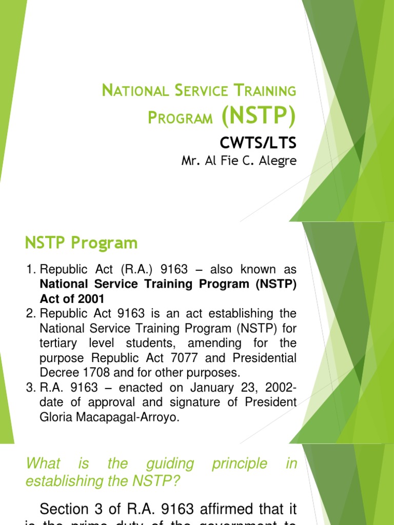 NSTP_CWTS%2FLTS.pptx | Reserve Officers' Training Corps | Community