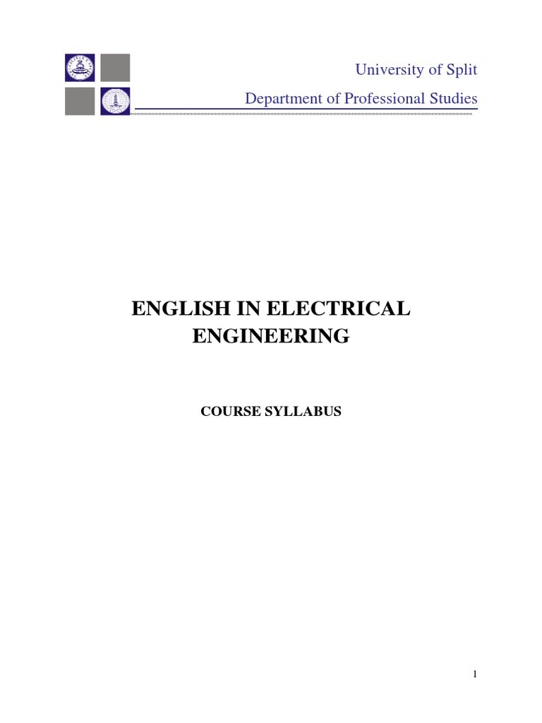English for Electrical Engineers | PDF | Electricity | Classical ...