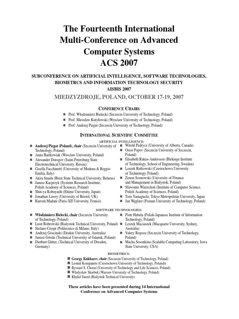 ACS07 Tania Experim | PDF | Statistical Classification | Applied Mathematics