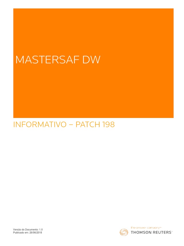 DW Mastersaf 198 | PDF | Recibo | Escrituração contábil
