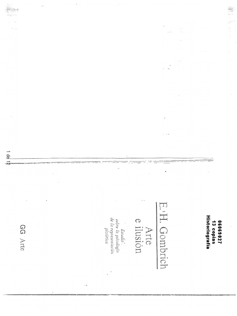 Arte e Ilusión de Gombrich | PDF