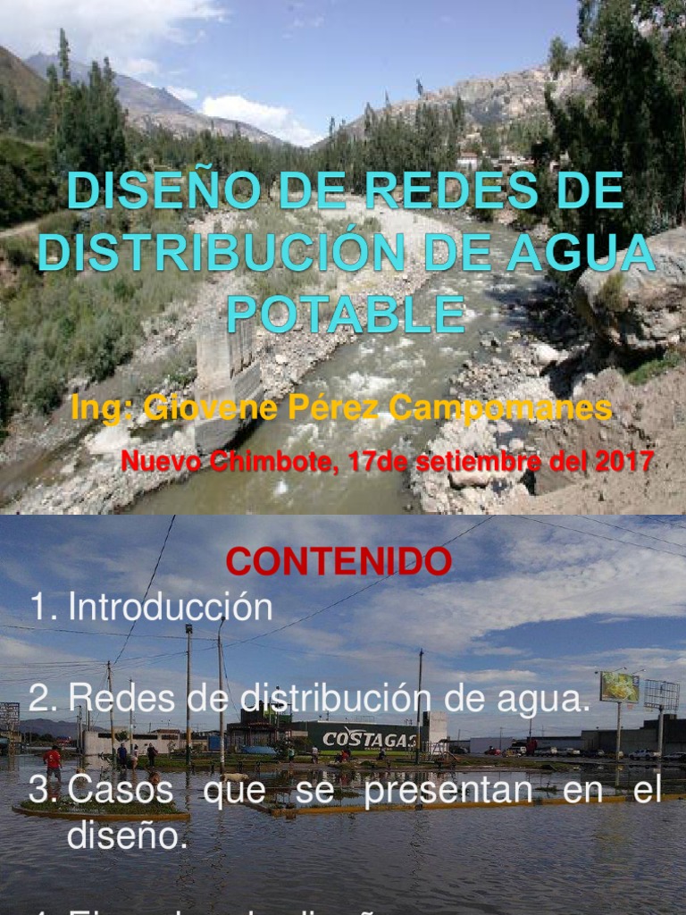 Diseño de Redes de Distribucion de Agua Potable | Descarga (hidrología) | Calle