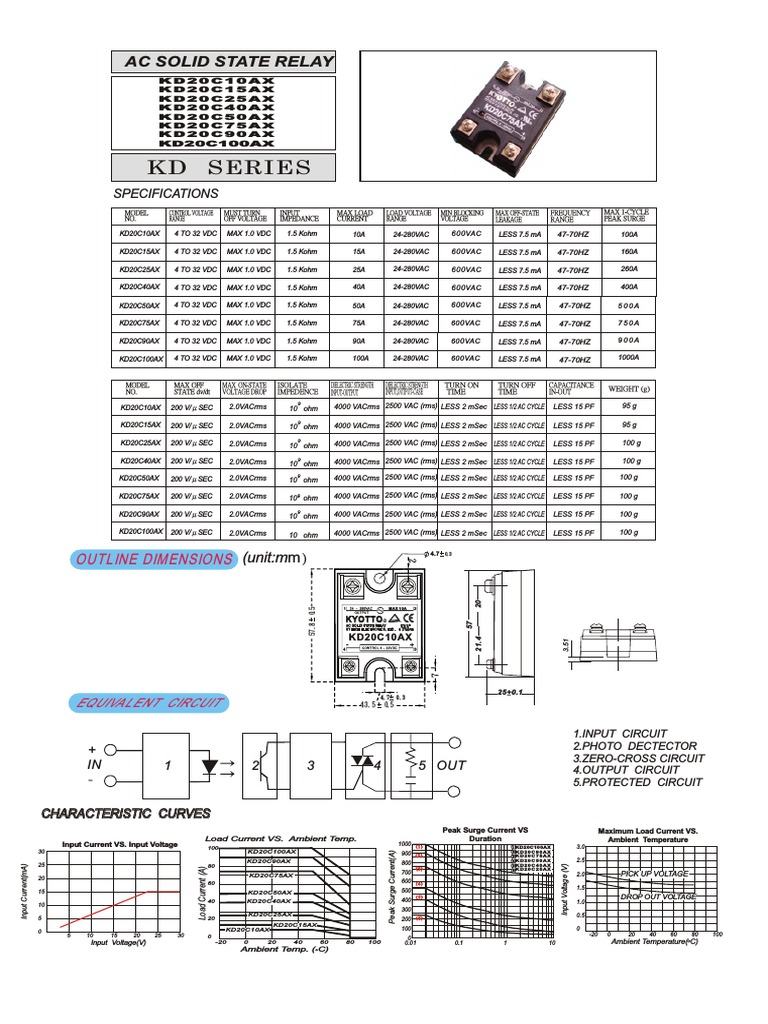 KD Series: Ac Solid State Relay | PDF