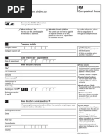 Cac 7B: Notice of Change in Particulars of Director | PDF | Perjury | Crime & Violence