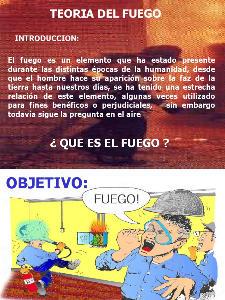 Teoria Del Fuego | PDF | Combustión | Oxígeno
