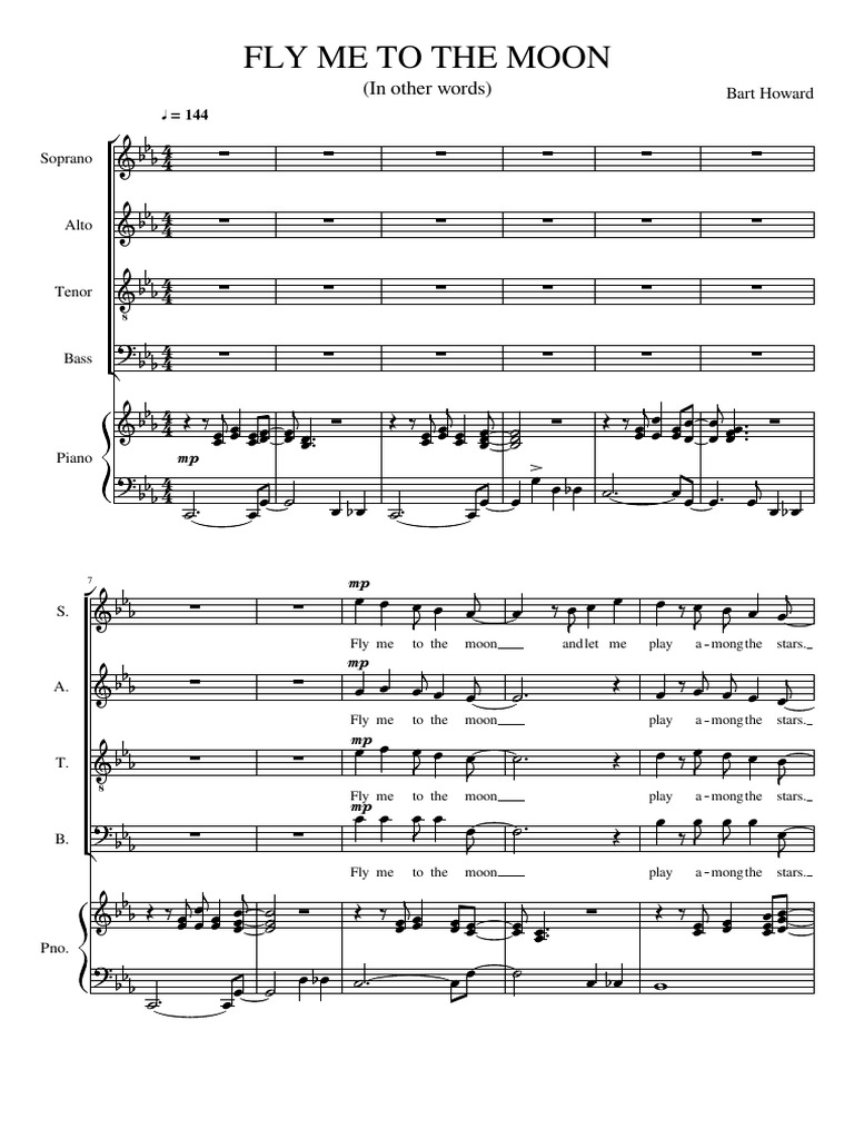 Fly Me To The Moon: (In Other Words) | PDF | Compositions | Singing