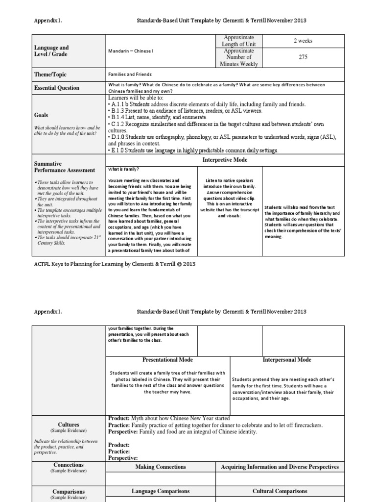 Language and Level / Grade: Mandarin - Chinese I | PDF | American Sign ...