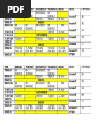 School Timetable Overview | PDF