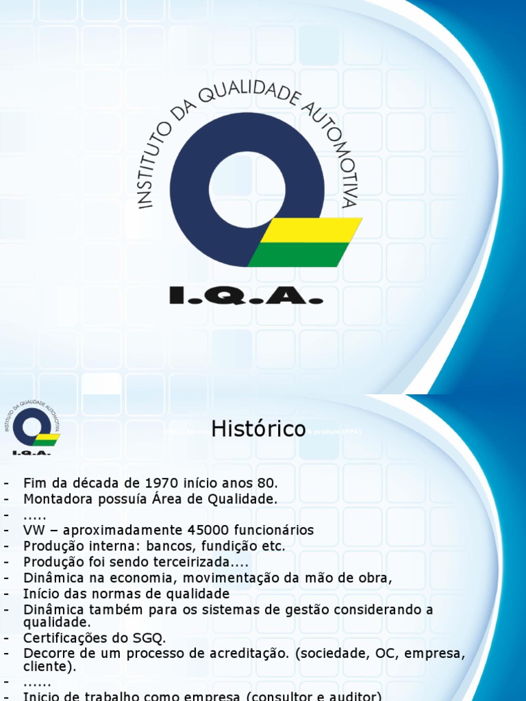1-Presentation VDA 2 - IQA | PDF | Cadeia de suprimentos | Logística