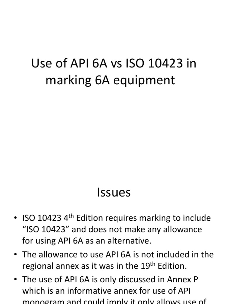 Attachment J - Mike Briggs - API 6A Marking | PDF | Application ...