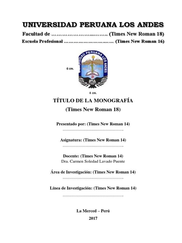 Estructura de Monografía UPLA | PDF