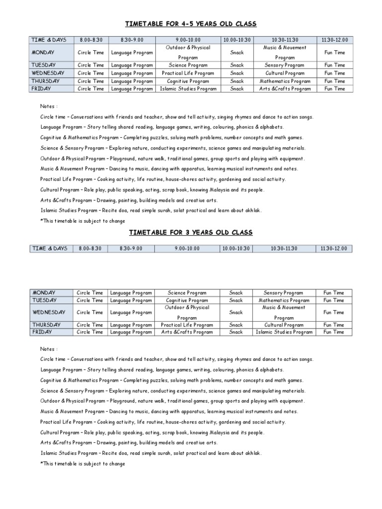 Timetable For Upper Class Latest | PDF | Teaching Mathematics | The Arts