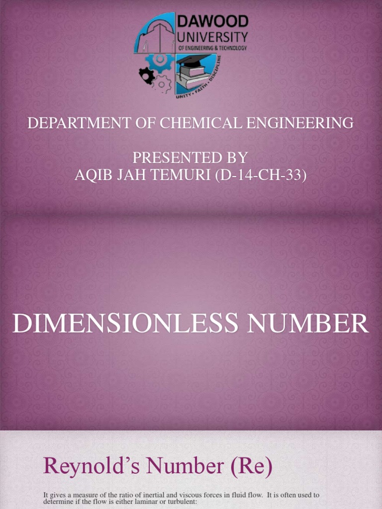 Key Dimensionless Numbers in Fluid Mechanics | PDF | Laminar Flow ...