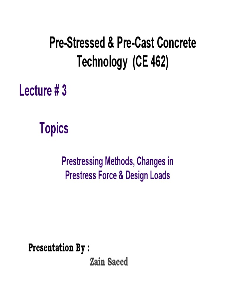 Prestress Design of Concrete Beam | Download Free PDF | Prestressed ...