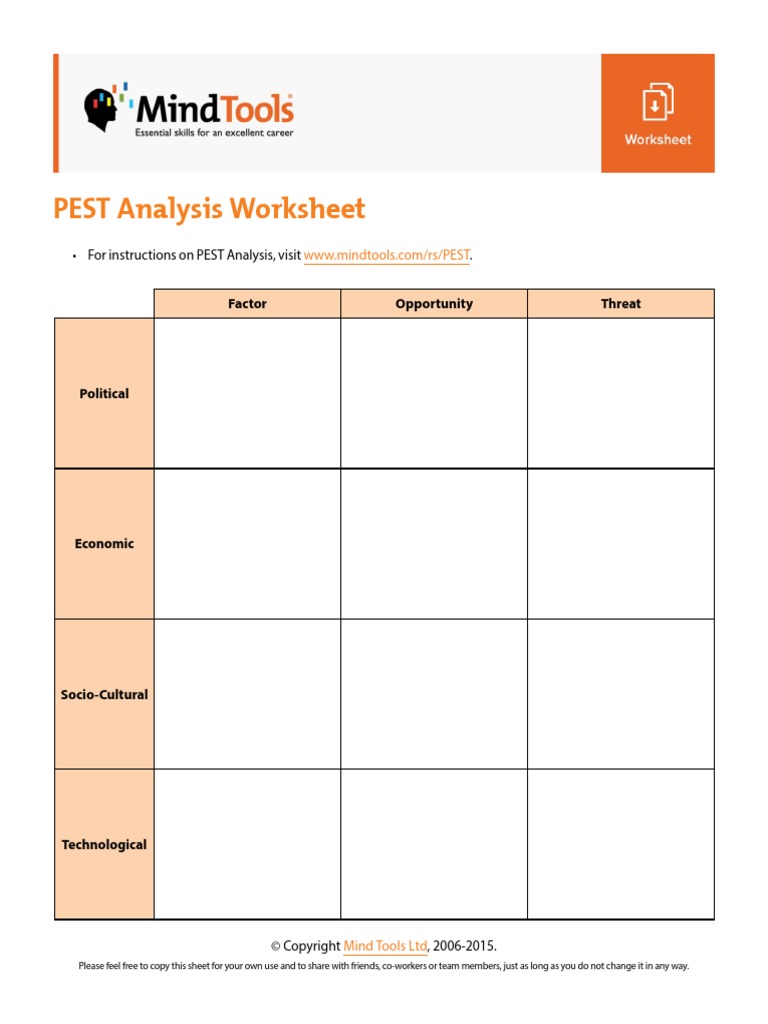 PESTAnalysisWorksheet PDF | PDF
