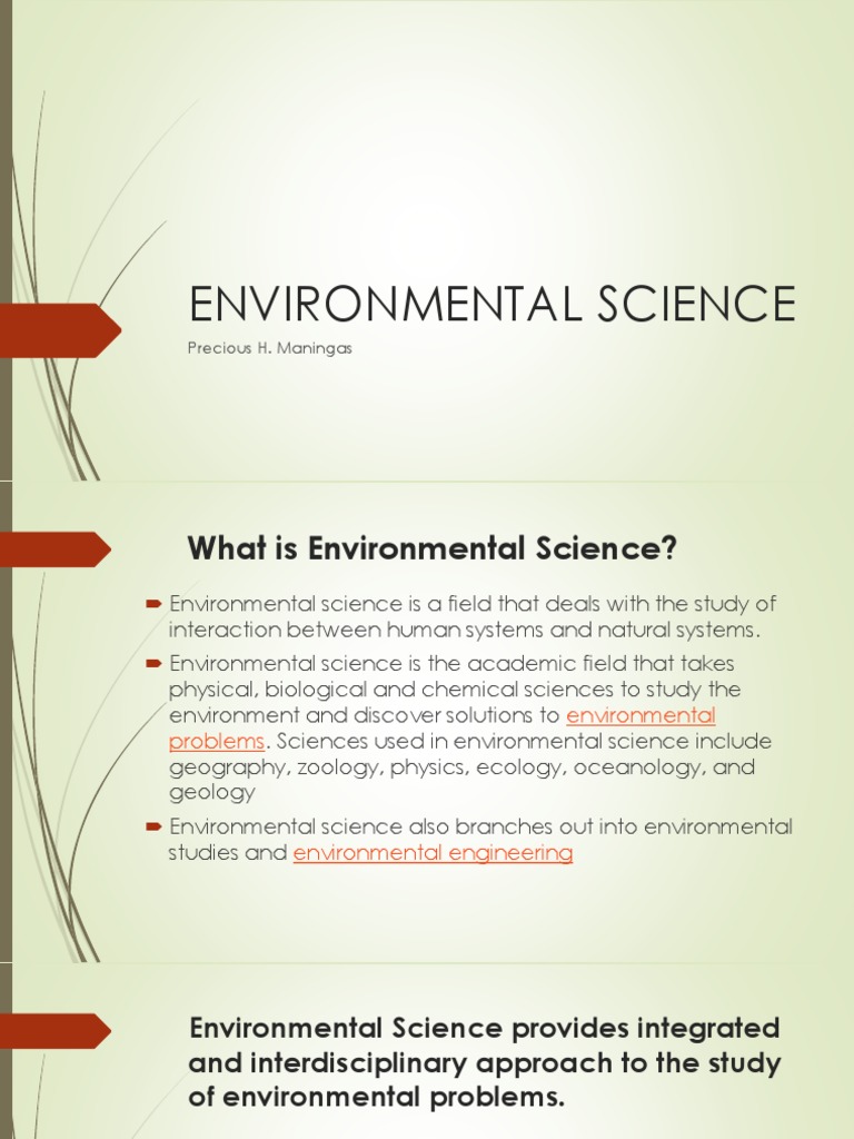 Environmental Science | Environmental Science | Resource
