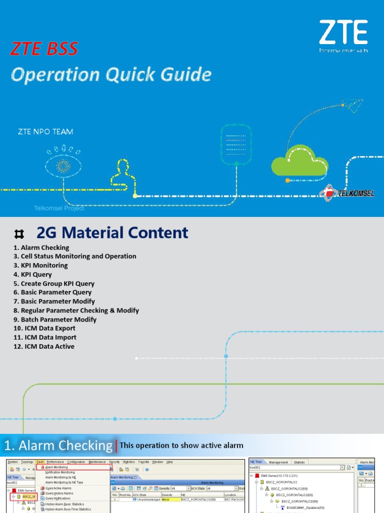 ZTE BSS Operation Quick Guide - Rev4 | PDF | Lte (Telecommunication ...