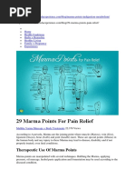 108 Marma Points Chart | PDF | Edema | Prana