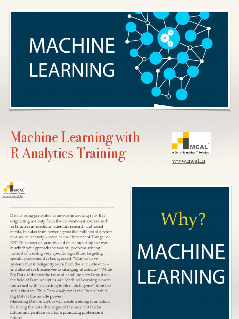 MCAL Global Machine Learning Training | PDF | Analytics | Machine Learning