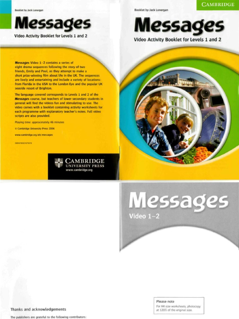 Messages 1-2 Activity Booklet PDF | PDF