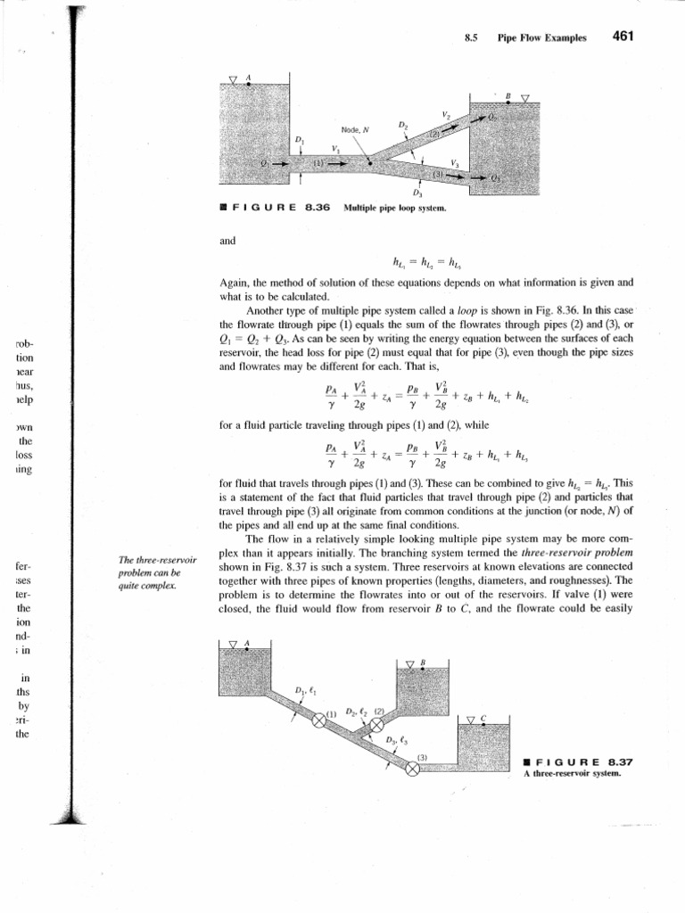 Three Reservoir Problem | PDF
