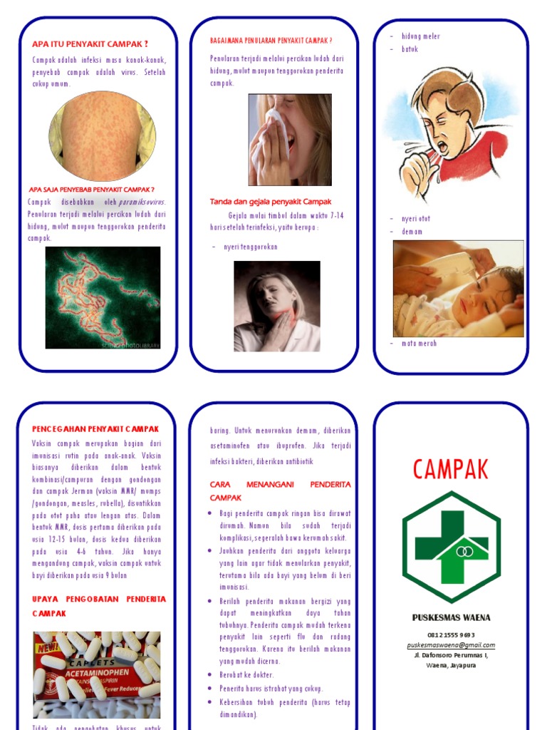 Leaflet Campak | PDF