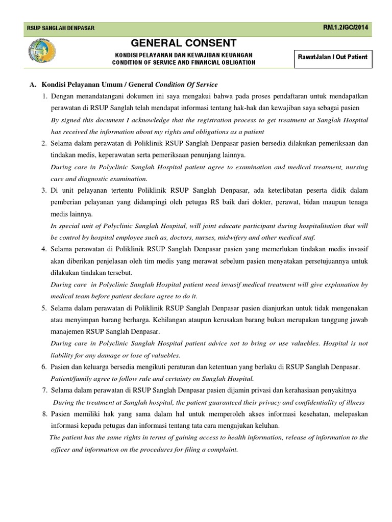 General Consent Rawat Jalan | PDF