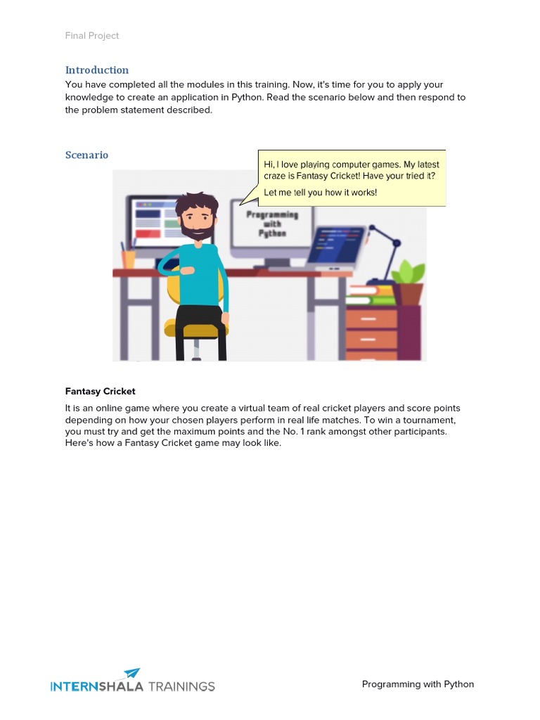 Python Finalproject Problemstatement Pdf Modular Programming Python Programming Language 4315