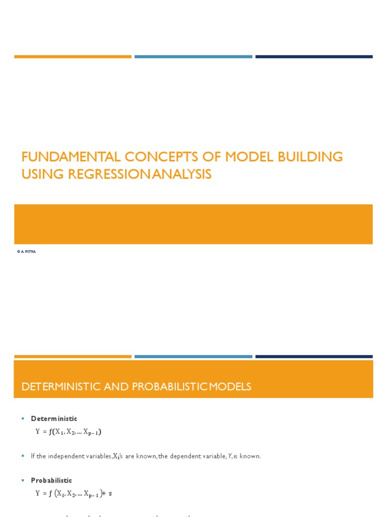 Fundamental Concepts of Model Building Using Regression Analysis-Mitra ...