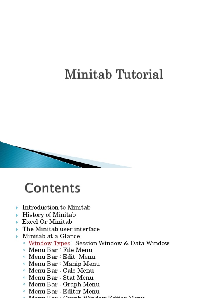 Minitab User Guide and Basics | PDF | Mode (Statistics) | Median