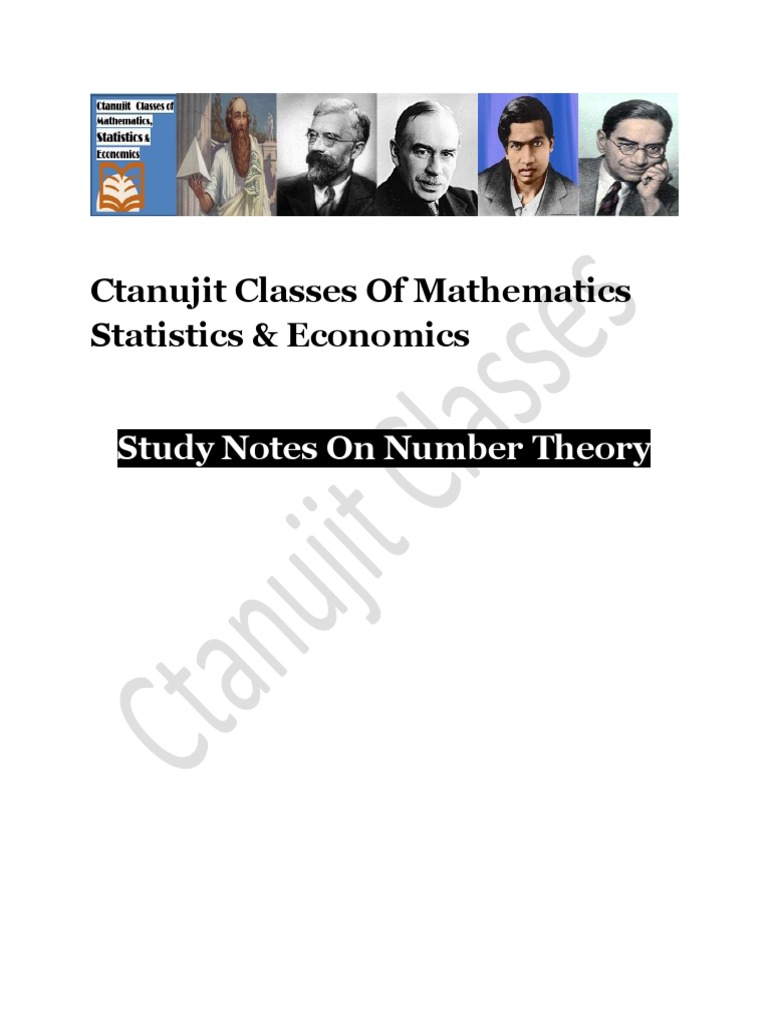 Ctanujit Classes of Mathematics Statistics & Economics: Study Notes On ...