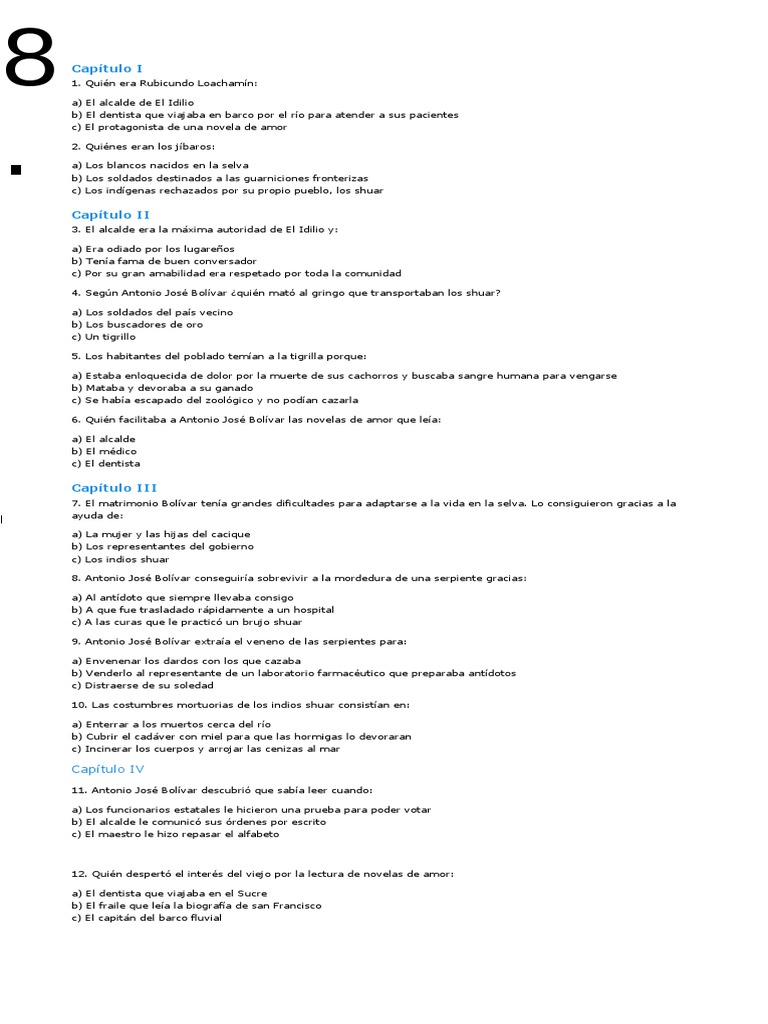 Prueba UnViejoqueLeiaNovelasAmor 1 | PDF | Novelas | Naturaleza