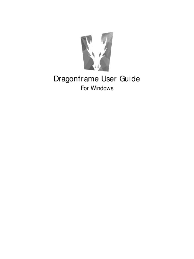 Dragonframe User Guide: Stop-Motion Software Tips | PDF | Raw Image ...