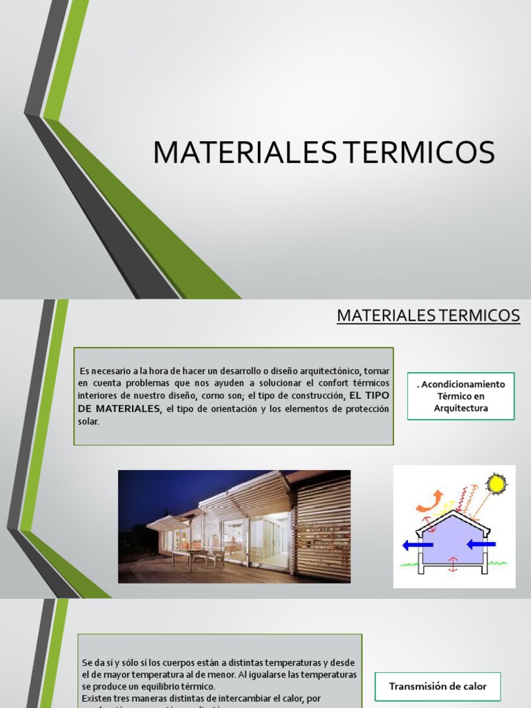 Materiales Termicos | Descargar gratis PDF | Aislamiento térmico ...