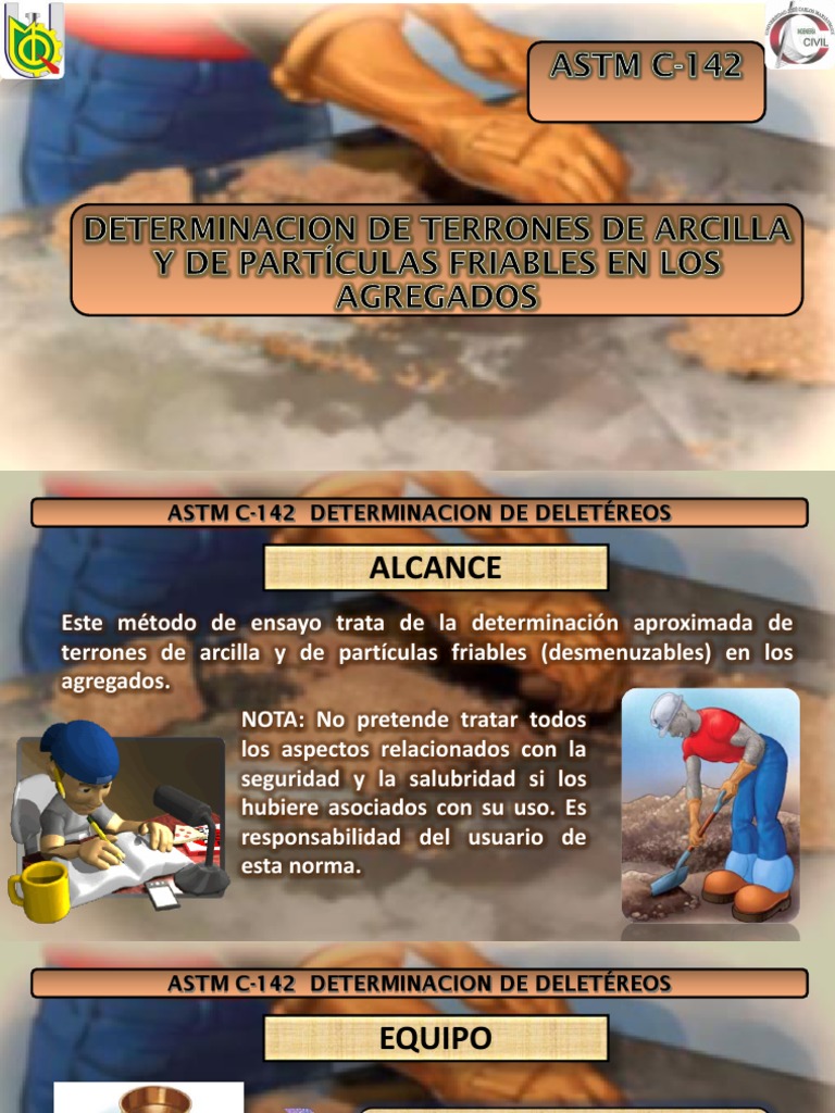 Astm c142 Con Video | PDF | Naturaleza