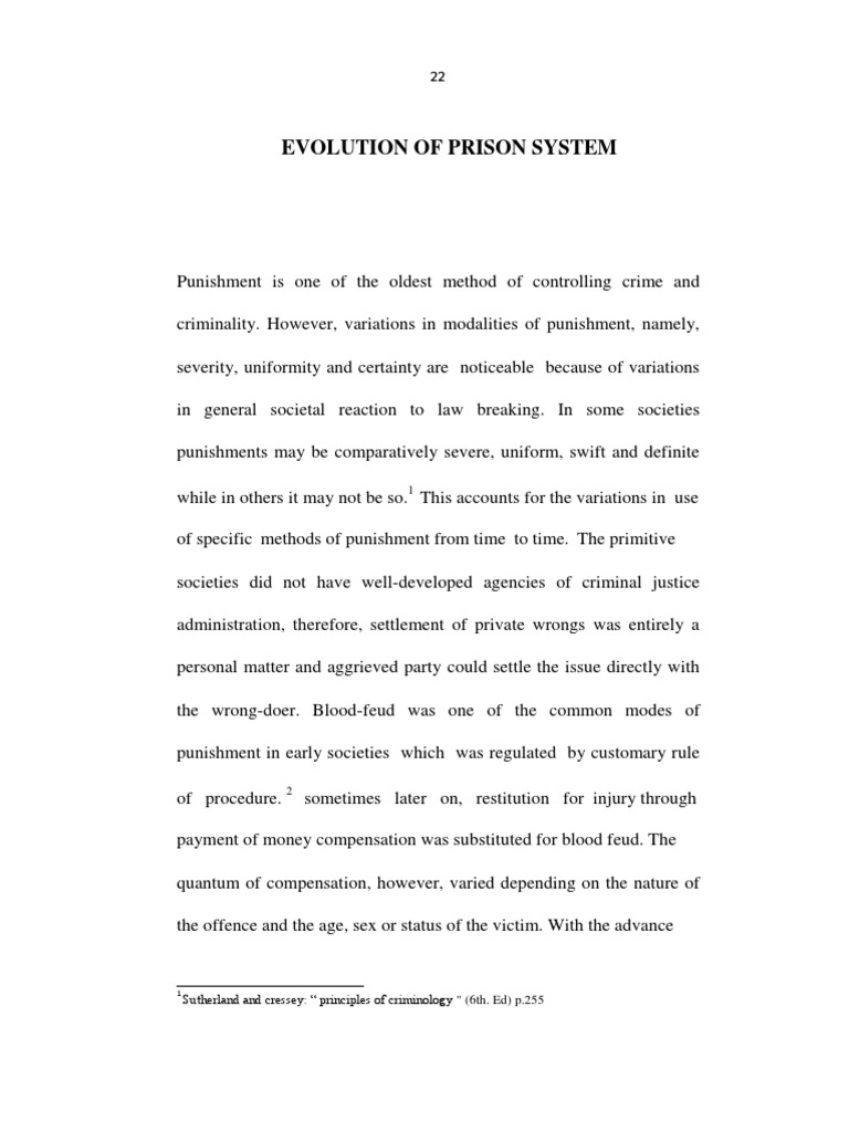 Evolution of Prison System-World Word | PDF | Prison | Solitary Confinement