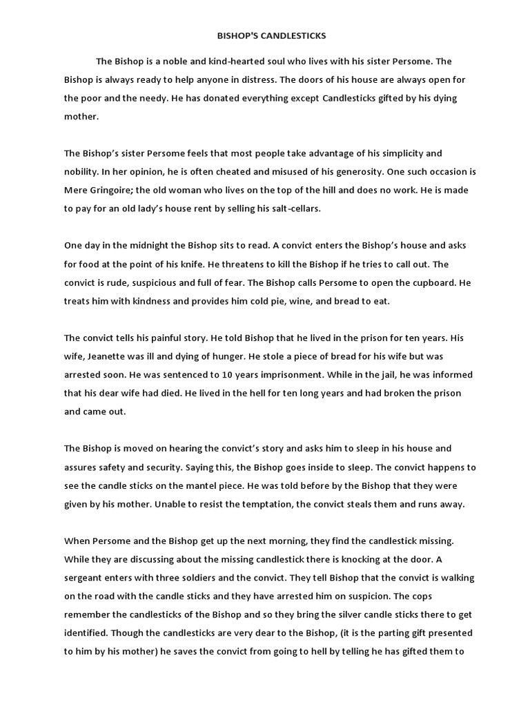 Bishop'S Candlesticks | PDF