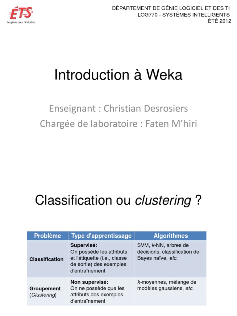 Introduction à Weka pour Débutants | PDF | Informatique | Mathématiques appliqués