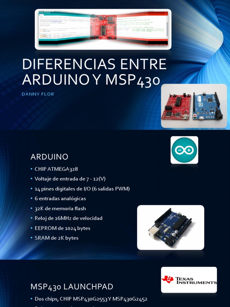 Diferencias Entre Arduino y Msp430 | PDF