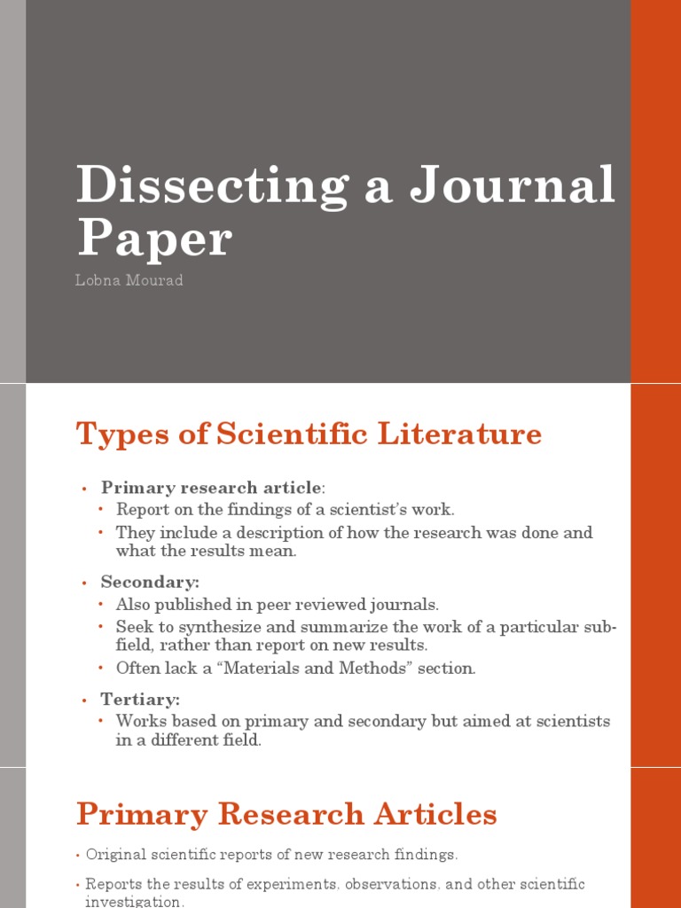 Dissecting A Journal Paper | PDF | P Value | Statistical Hypothesis Testing